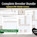 NEW Fillable Complete Dog Breeder Bundle,breeder Forms,whelping Charts ...