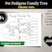 Puppy Family Tree Pedigree Chart, Breeder Dog Pedigree Template, Puppy ...