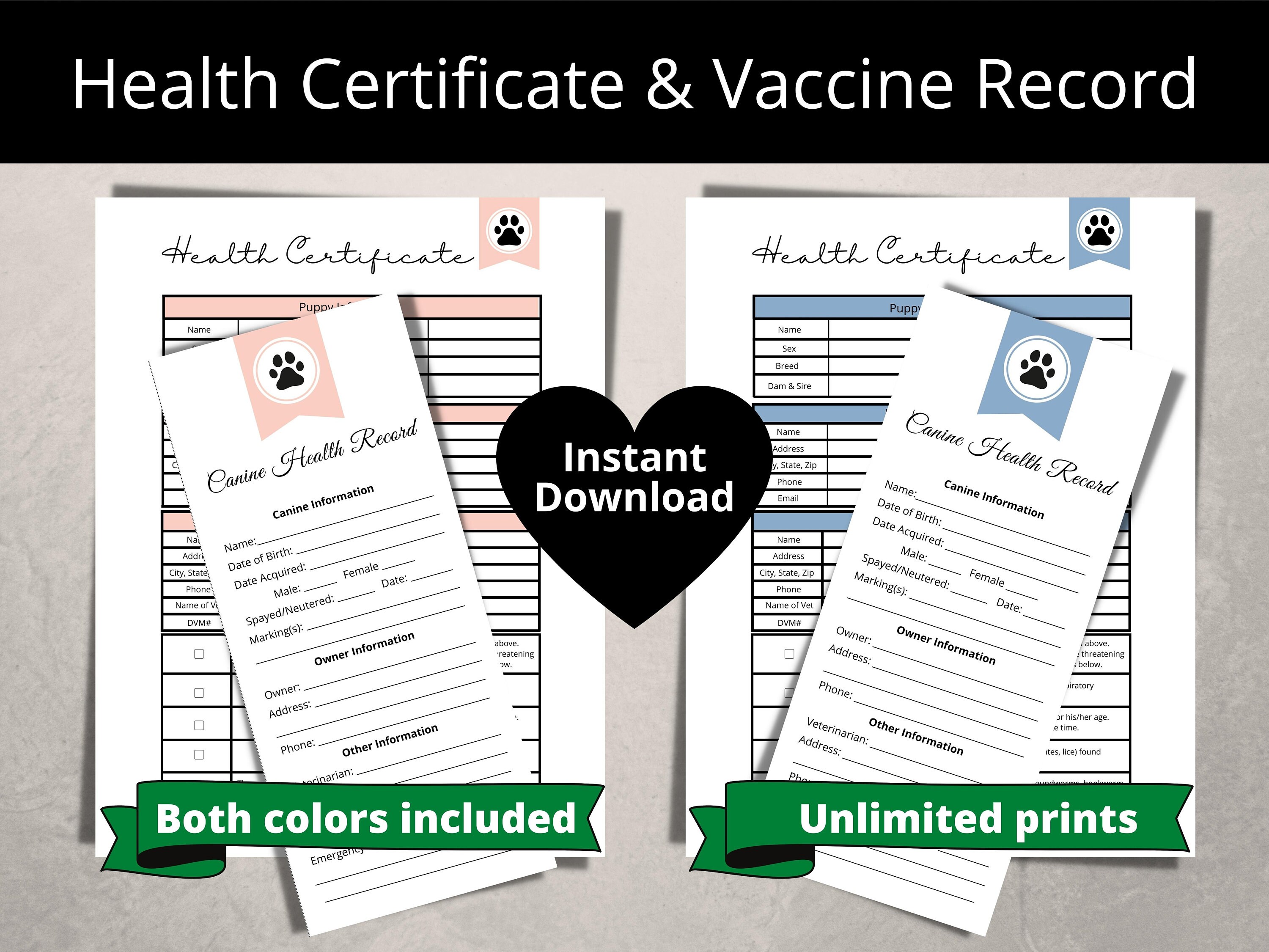 puppy-health-certificate-and-vaccination-record-bundle-puppy-etsy
