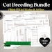 Fillable PDF Cat Breeding Bundle,breeder Forms, Queening Charts ...