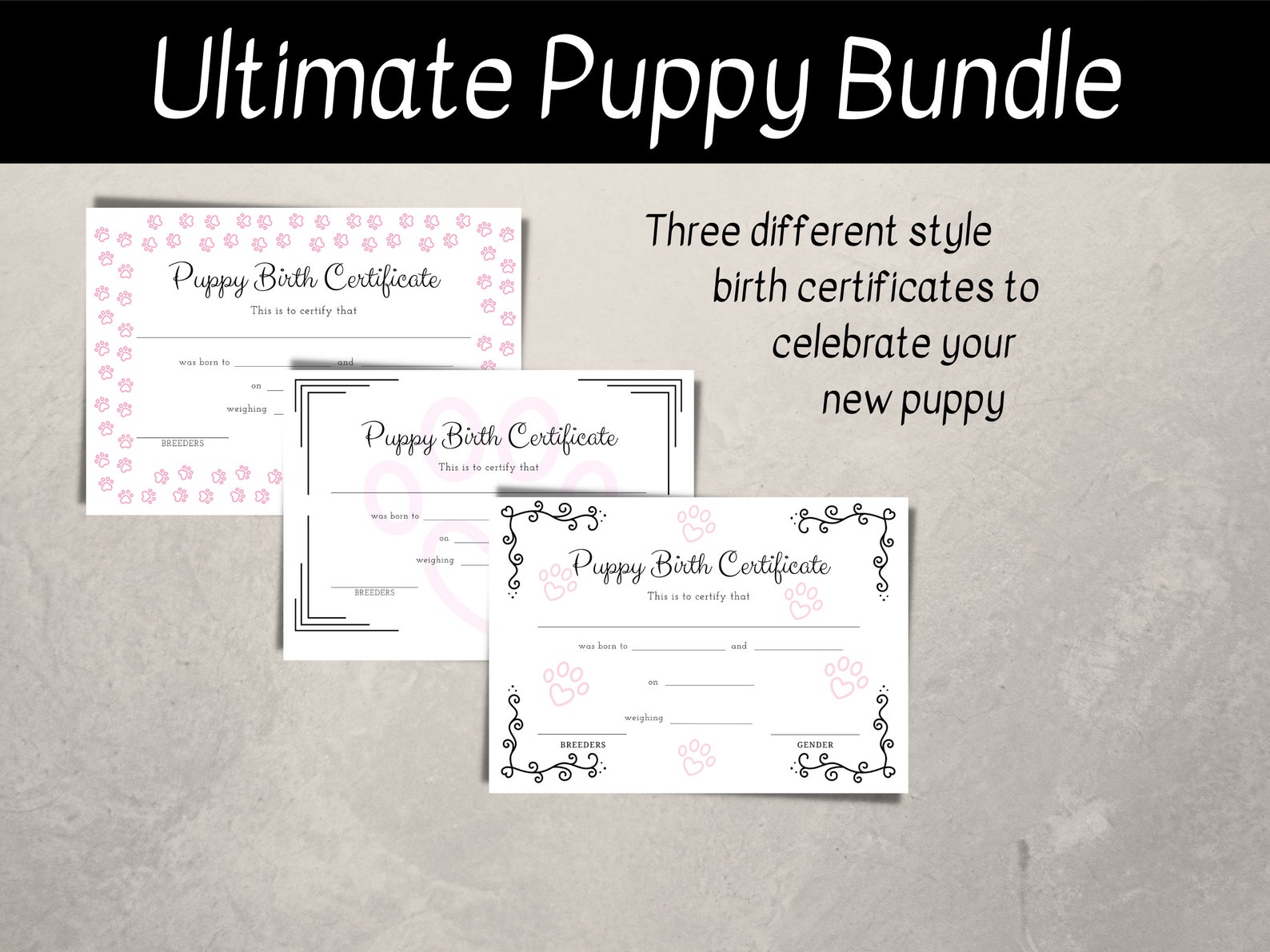 Ultimate Puppy Forms Bundle | Instant Download | Printable PDF - Etsy