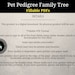 Puppy Family Tree Pedigree Chart, Breeder Dog Pedigree Template, Puppy ...