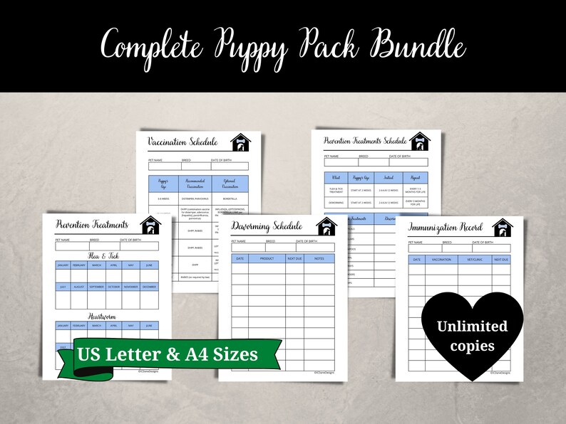 Complete Puppy Planner for Puppy and Dog Owners | Pet Care Binder for ...