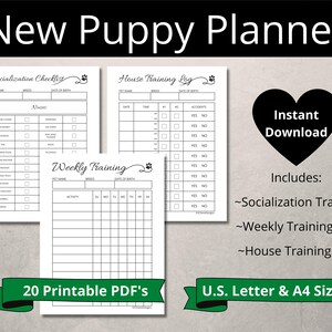 Pet Care Planner Puppy Printable U.S. Letter & A4 Sizes - Etsy