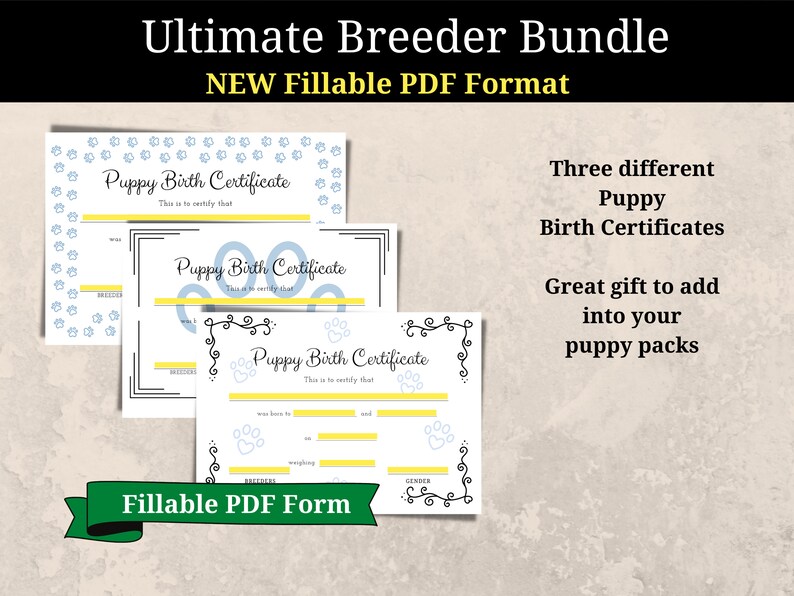 NEW Fillable Ultimate Dog Breeder Bundle,breeder Forms,whelping Charts ...