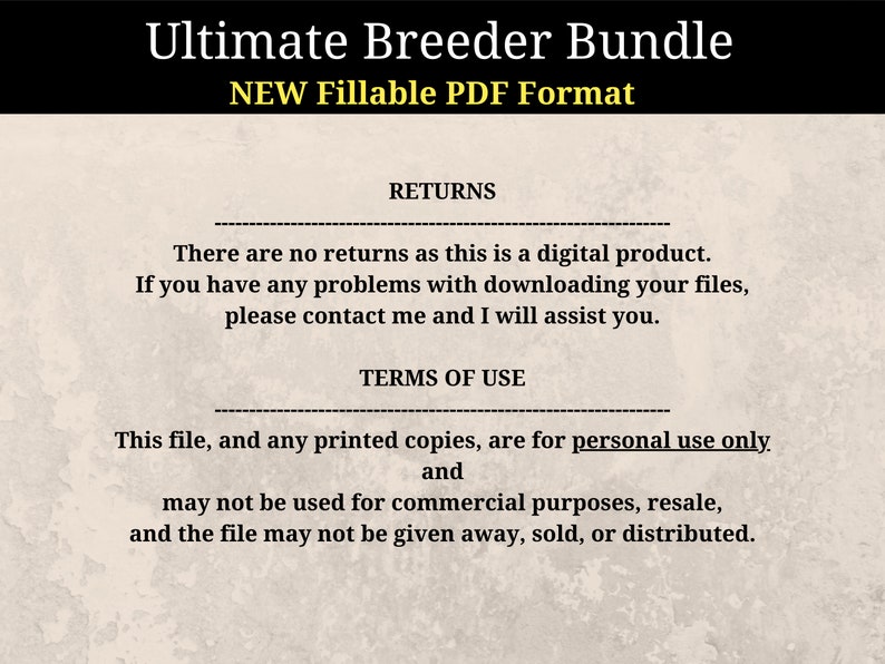 NEW Fillable Ultimate Dog Breeder Bundle,breeder Forms,whelping Charts ...