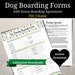 Dog Boarding Registration Form With Agreement (fillable PDF) - Etsy