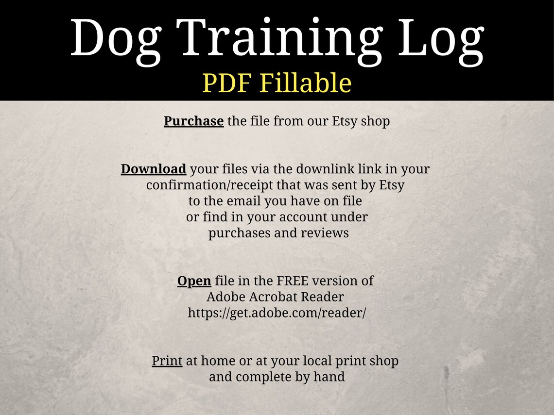 Dog Training Log, Puppy Training Log, Dog Training Planner, Service Dog ...