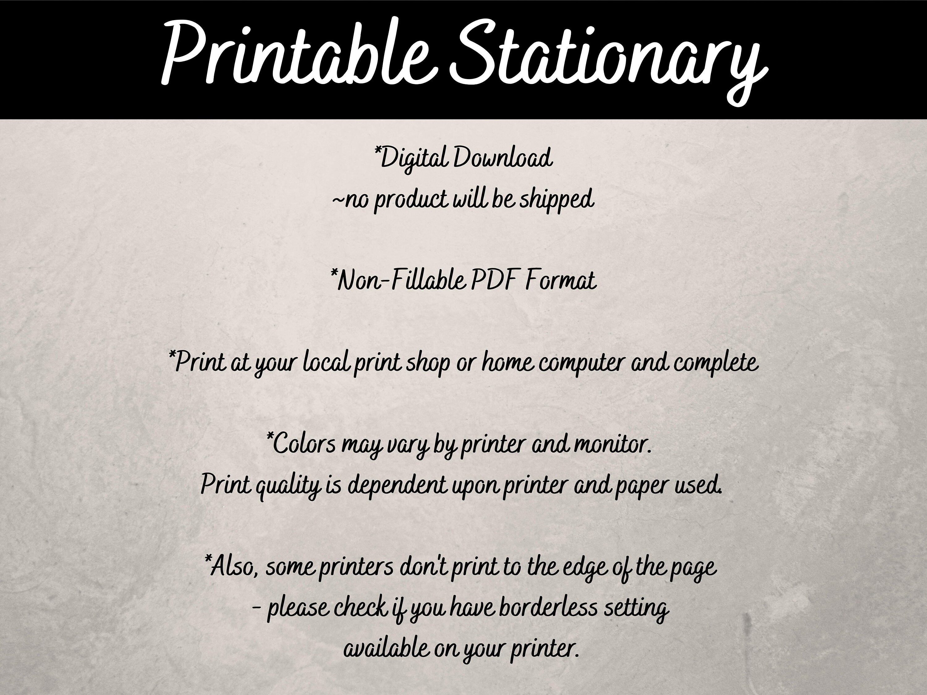 Printable Stationary, Journal Paper, Unlined Paper, Lined Paper ...