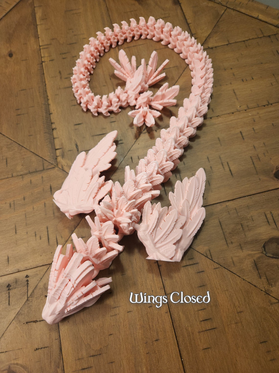 Articulated Flying Winged Serpent Dragon 3D Printed Flexi - Etsy