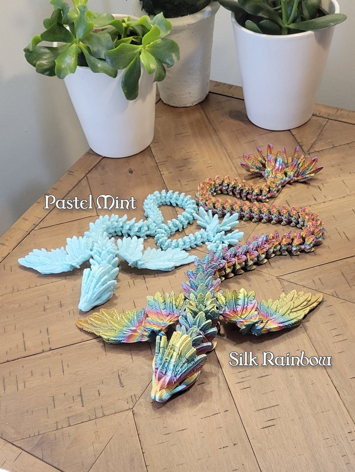 Articulated Flying Winged Serpent Dragon 3D Printed Flexi - Etsy