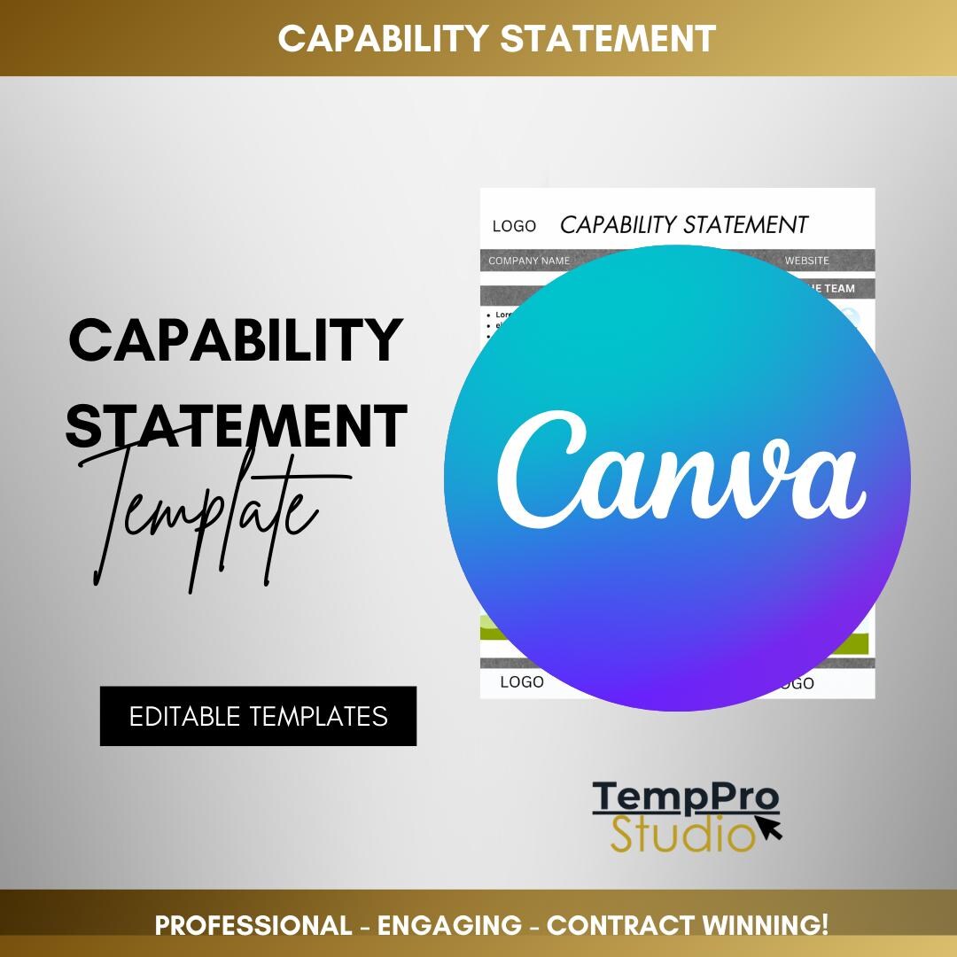 Professional Capability Statement Template for Contractors and ...