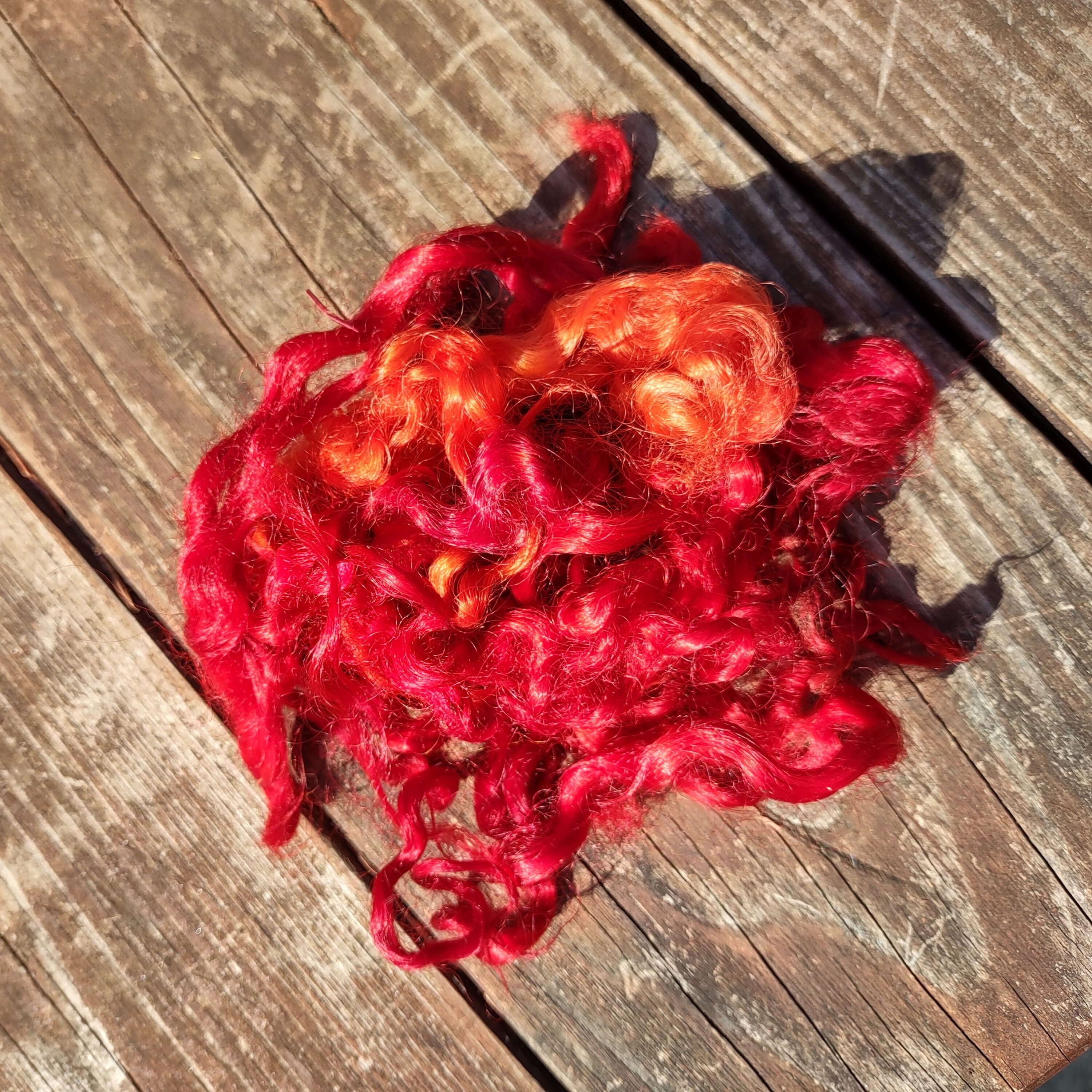 Hand Dyed Wensleydale Wool Locks - for Art Yarn - Felting - Etsy