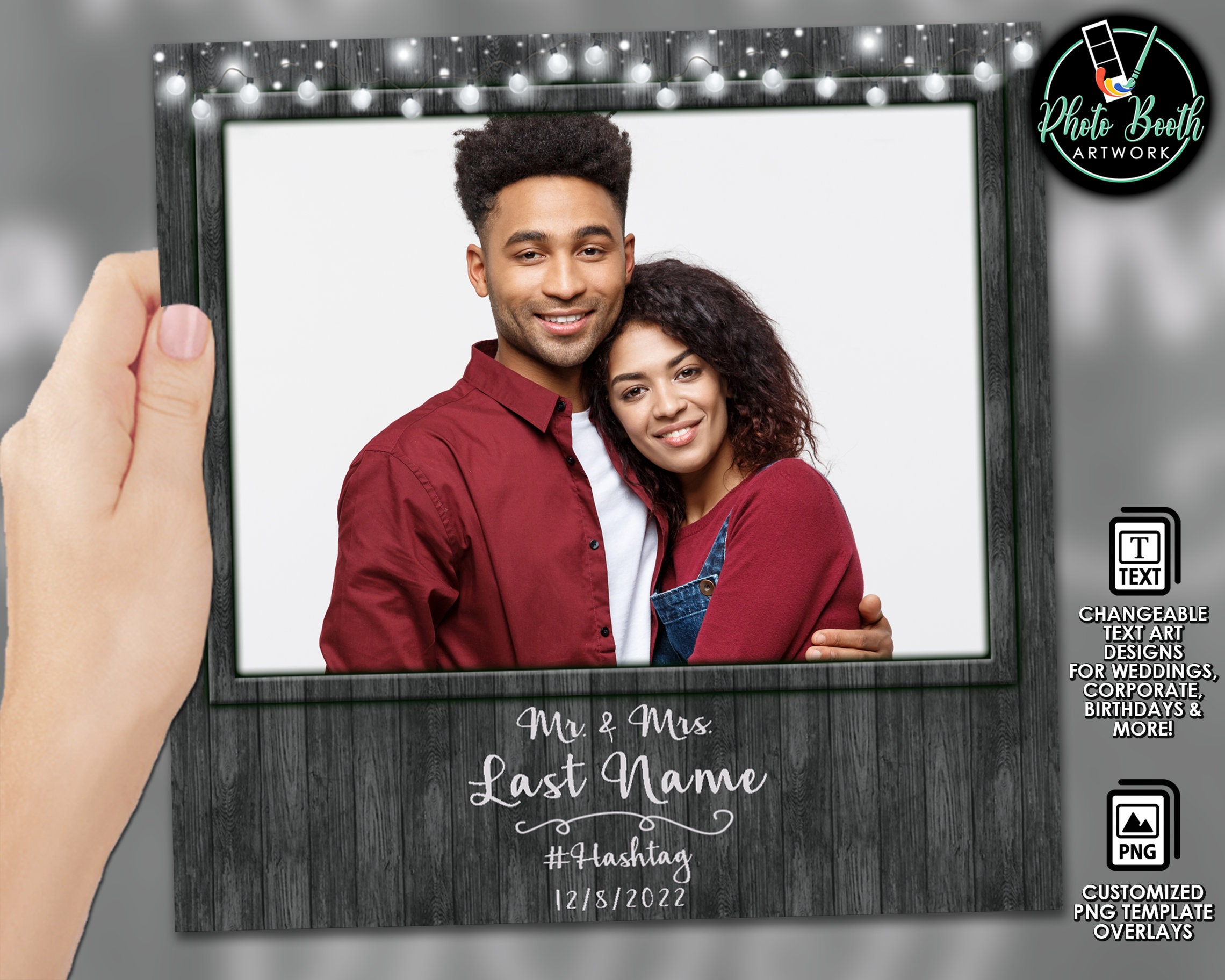 Customizable Photo Booth Template | Blair | Strips, Postcards, Squares ...