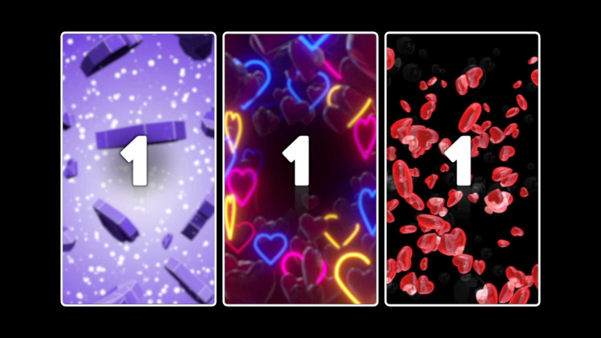 Valentine's Day Countdown Pack Set of 3 Animations for Photo Booths ...