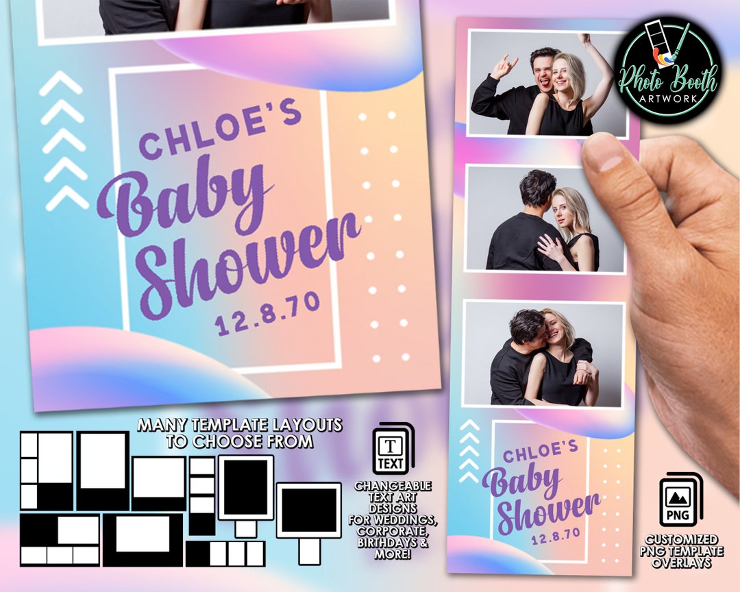 Bohemian Photo Booth Template | Chloe Design (digital Download) - Etsy