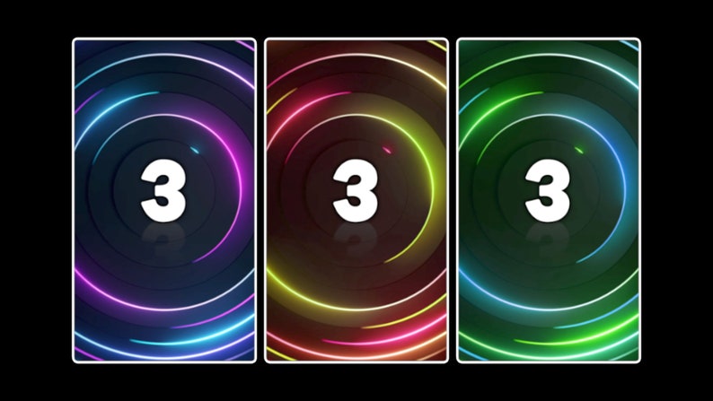 Light Ring Countdown Pack | Set of 3 Animations for Photo Booths ...