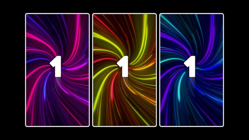 Swirl Countdown Pack | Set of 3 Animations for Photo Booths, Mirror ...