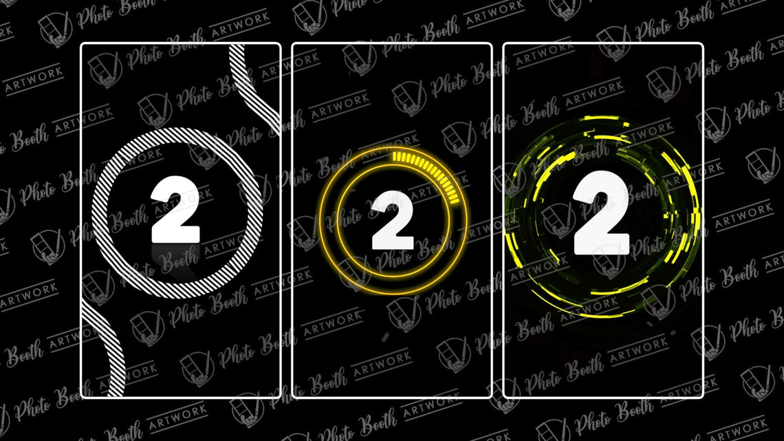 Ring Countdown Pack | Set of 3 Animations for Photo Booths, Mirror ...