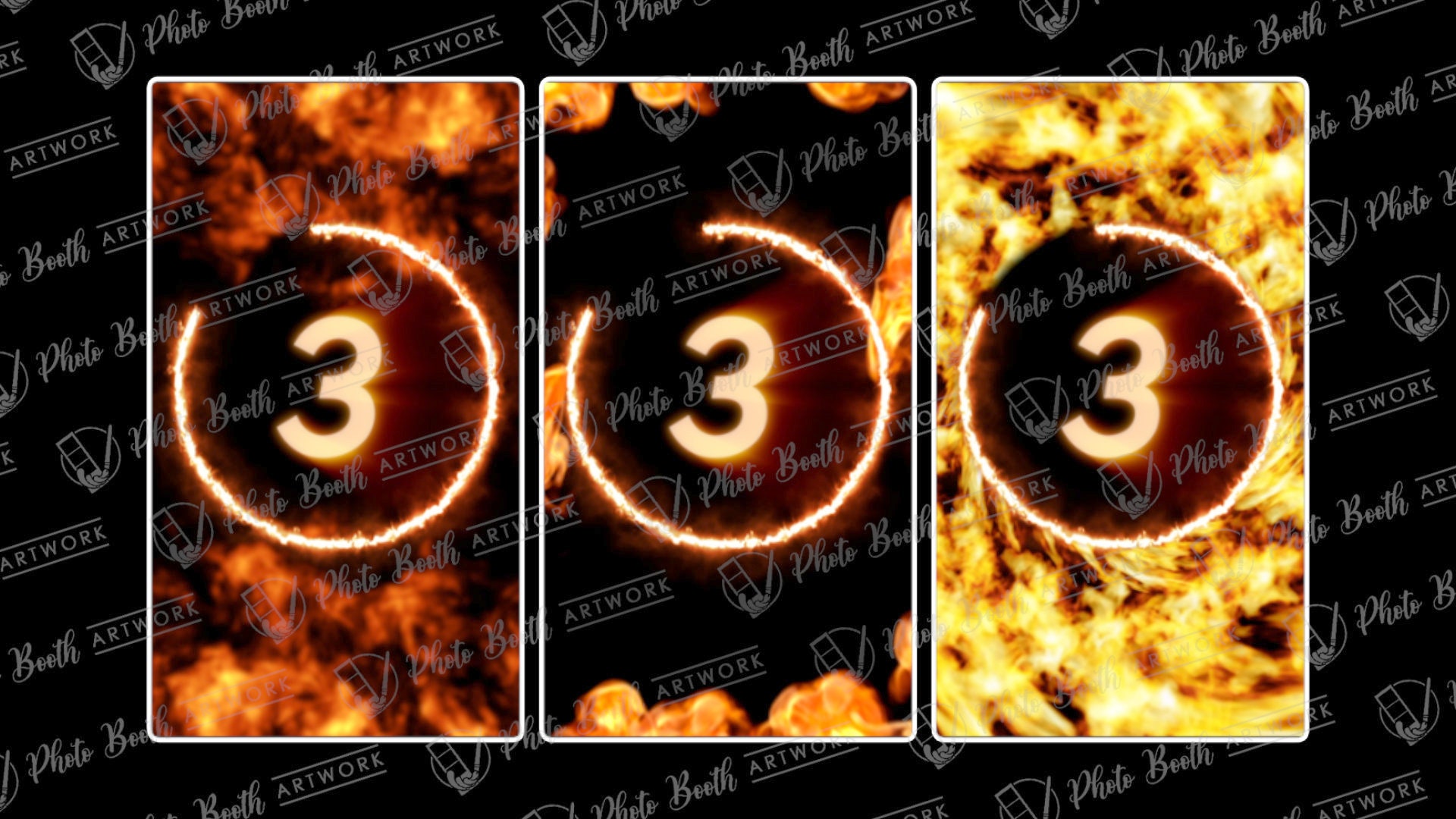 Ring of Fire Countdown Pack Set of 3 Animations for Photo Booths ...