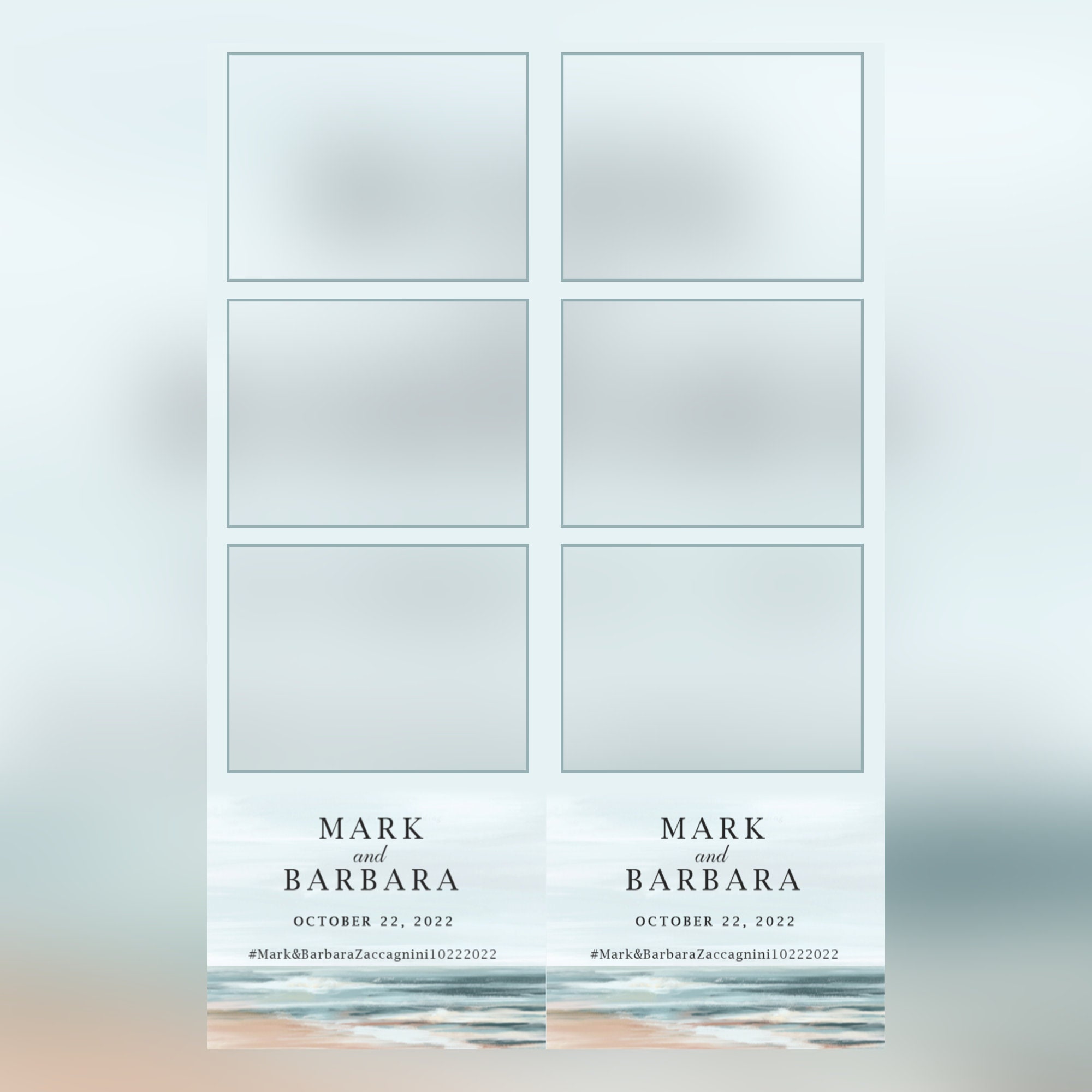 Custom Photo Booth Template Designs | Event Photo Strips (digital ...