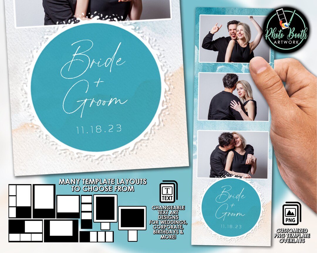 Customizable Photo Booth Template | Alana | Strips, Postcards, Squares ...