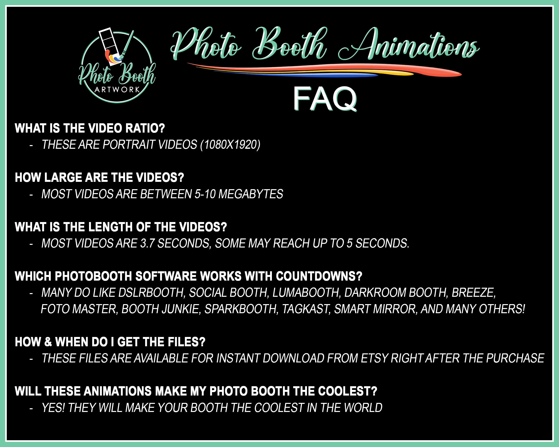 Ring of Fire Countdown Pack Set of 3 Animations for Photo Booths ...