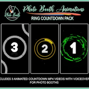 Ring Countdown Pack | Set of 3 Animations for Photo Booths, Mirror ...