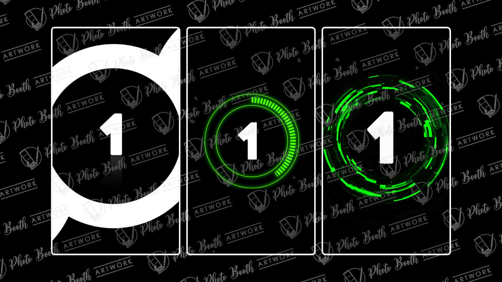 Ring Countdown Pack | Set of 3 Animations for Photo Booths, Mirror ...