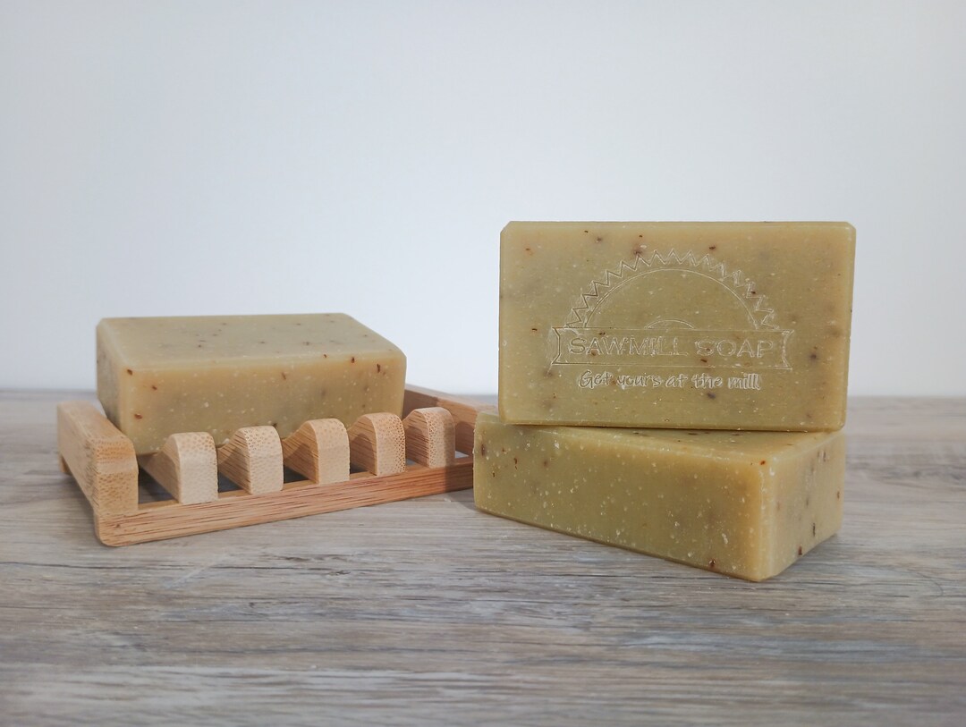 Peppermint Barley Bar Soap/ All Natural/ Cold Process Soap/ Palm Free ...