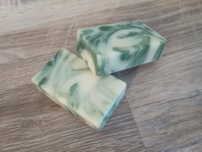Peppermint Fir Bar Soap/ All Natural/ Cold Process Soap/ Palm - Etsy