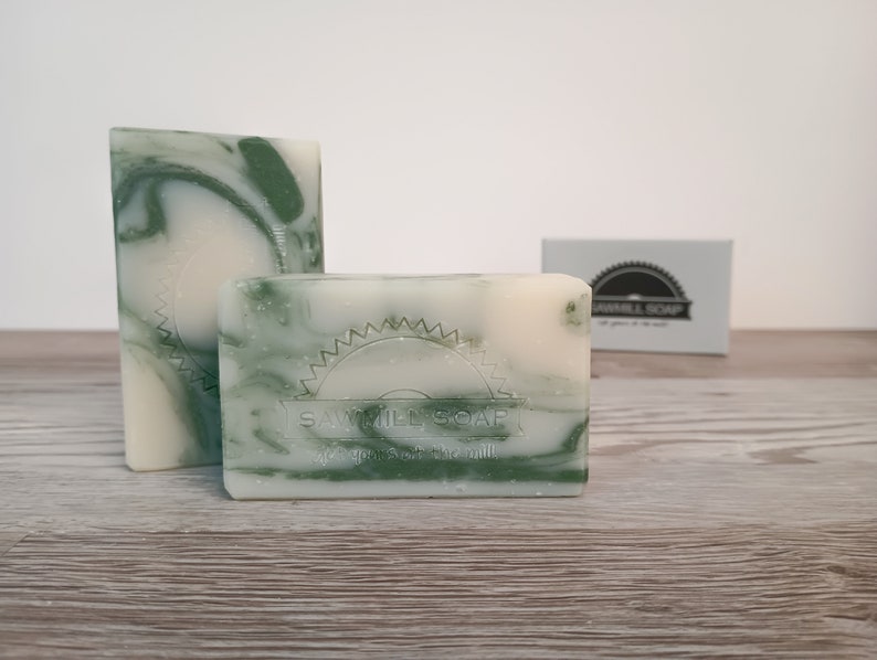 Peppermint Fir Bar Soap/ All Natural/ Cold Process Soap/ Palm - Etsy