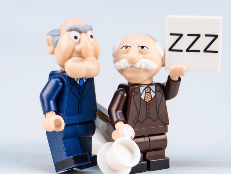 Lego Statler and Waldorf Minifigures - Etsy Singapore