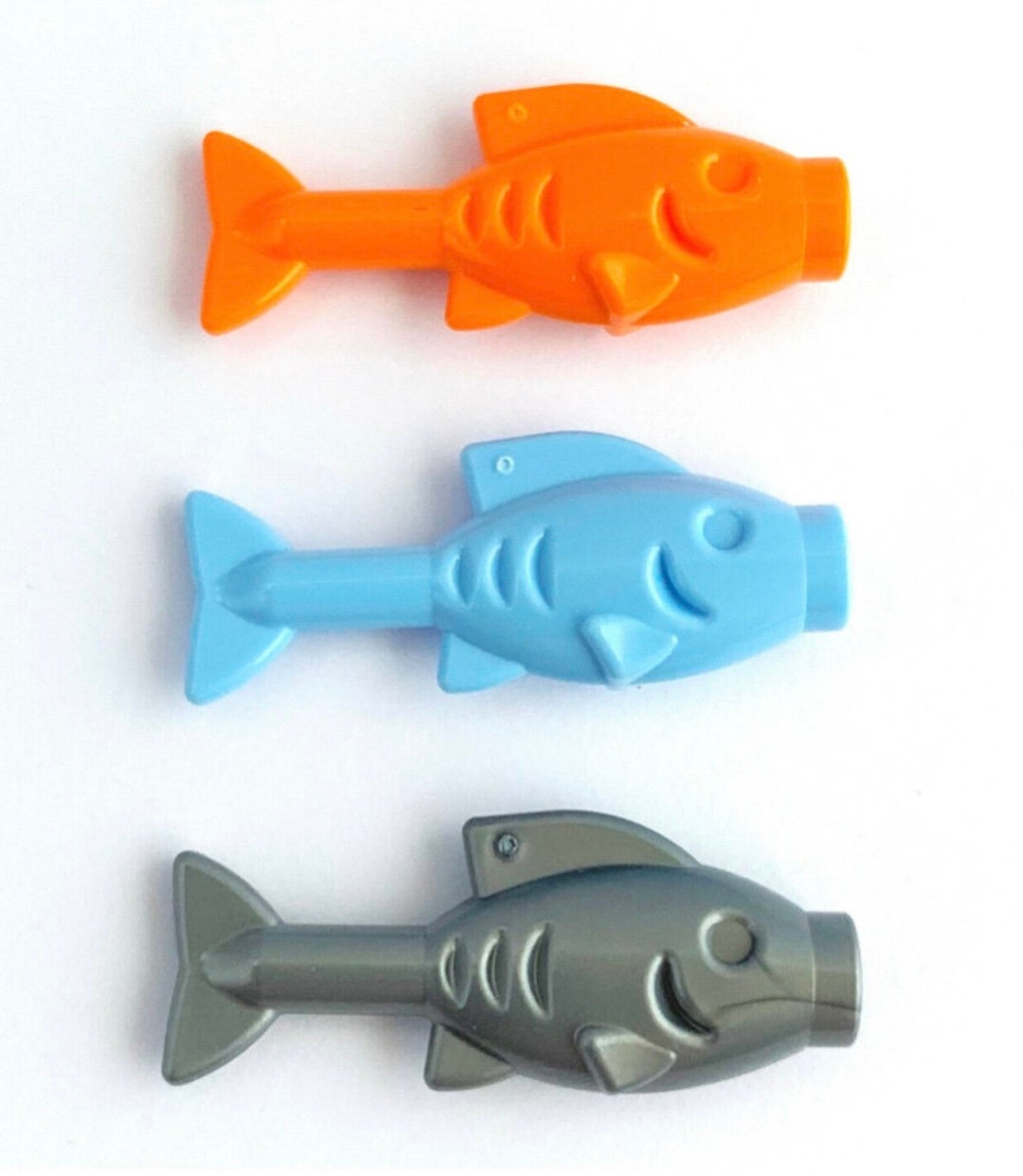 Lego Fish Minifigures in Three Colours - Etsy