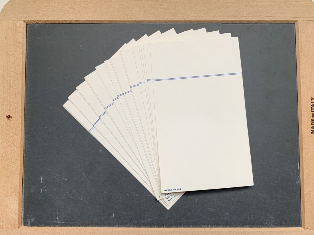 Vintage Blank Library Cards Set of 20 - Etsy