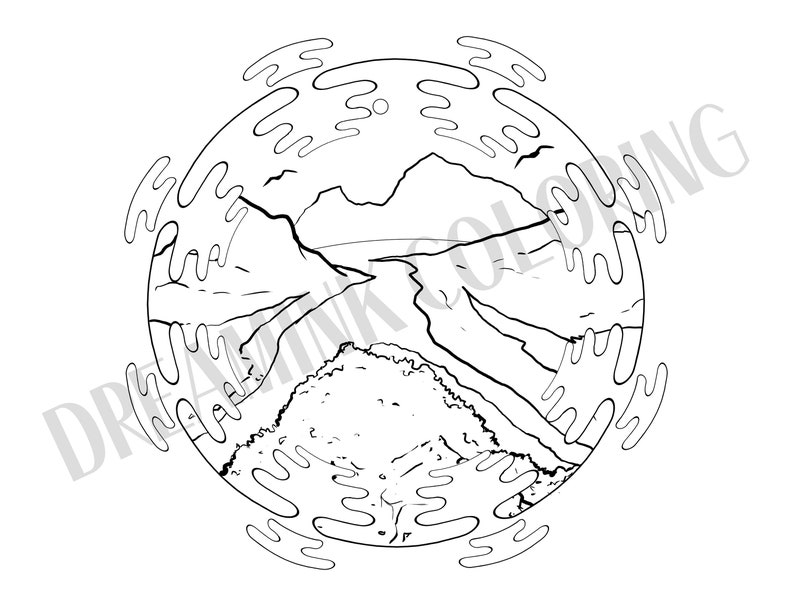 Dream Ink Coloring Pages- Instant Download PDF & PNG - Etsy