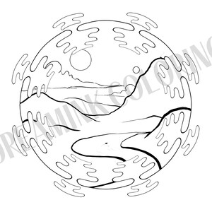 Dream Ink Coloring Pages- Instant Download PDF & PNG - Etsy
