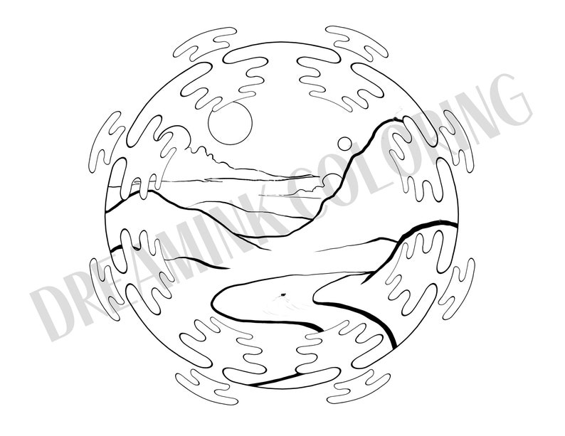 Dream Ink Coloring Pages- Instant Download PDF & PNG - Etsy