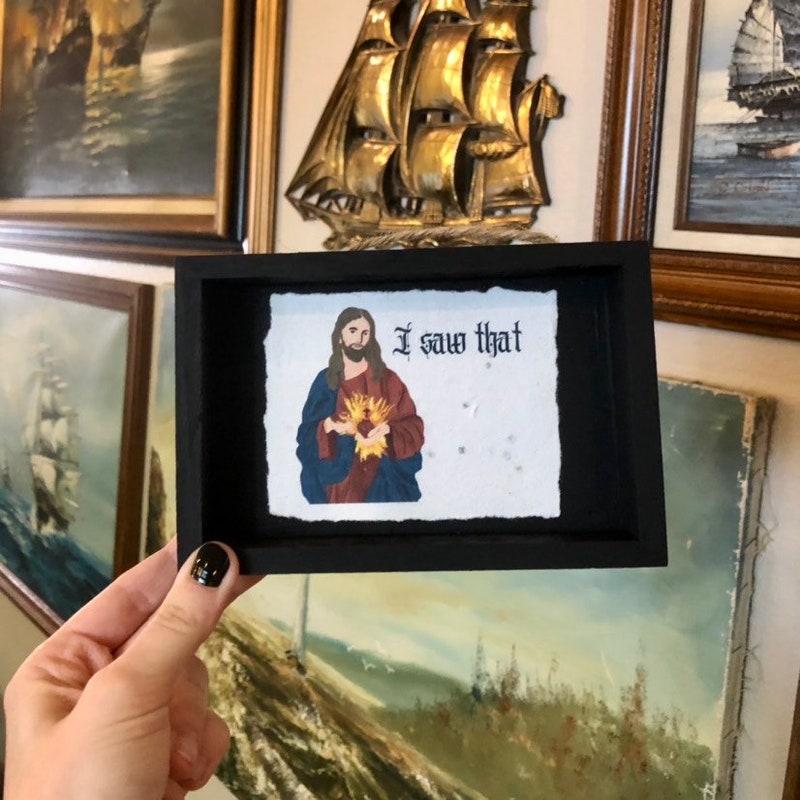 Jesus I Saw That Wall Art - Etsy