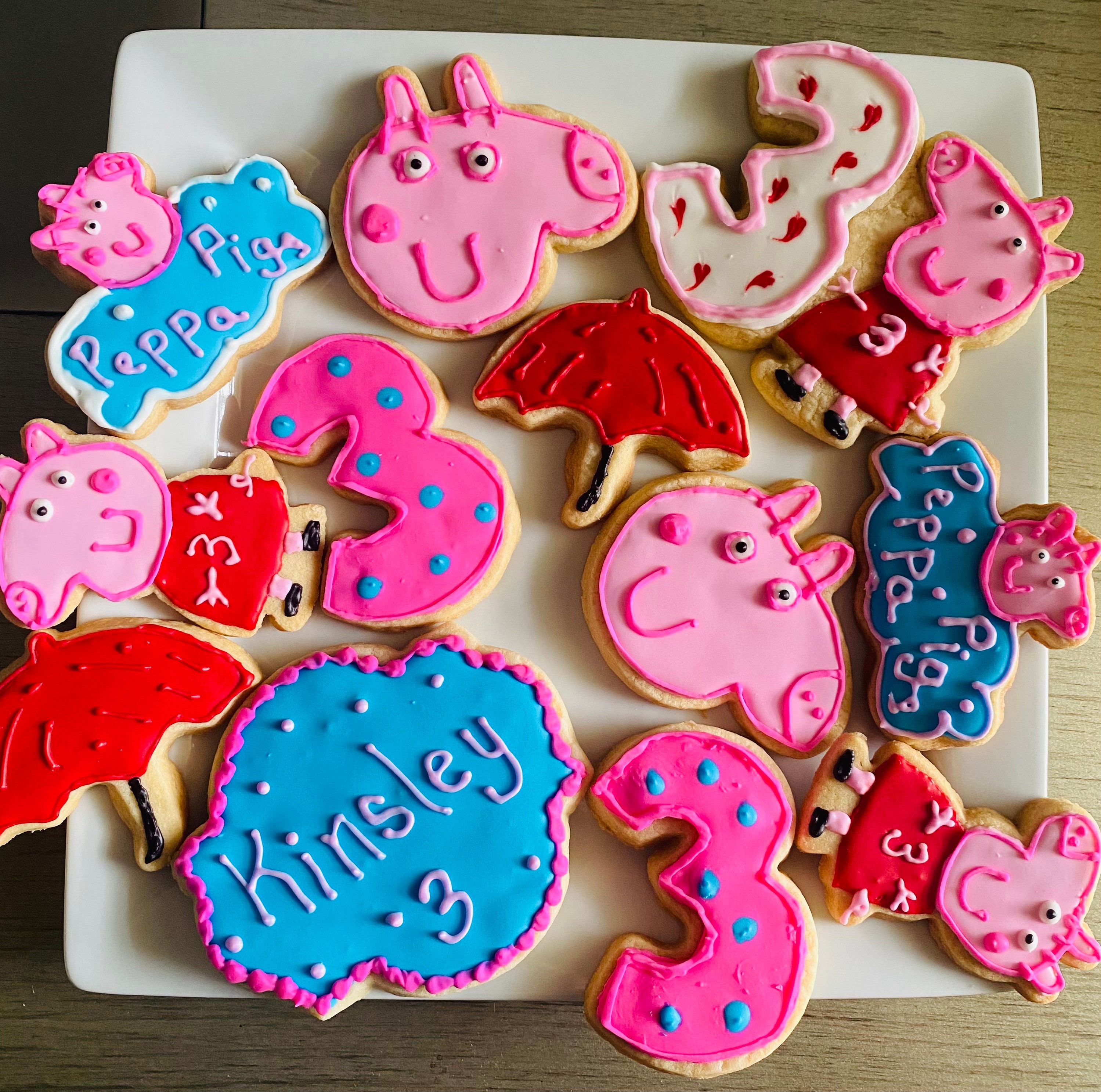 Peppa Pig Cookies - Etsy