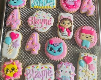 Gabby's Dollhouse Inspired Sugar Cookies - Etsy