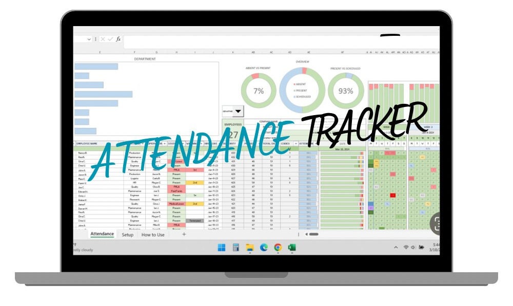Ultimate Attendance Tracker - Etsy