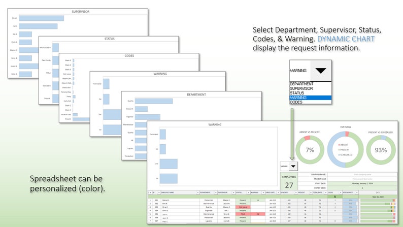 Ultimate Attendance Tracker - Etsy