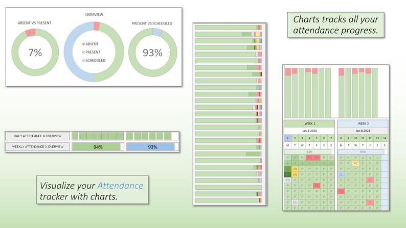 Ultimate Attendance Tracker - Etsy