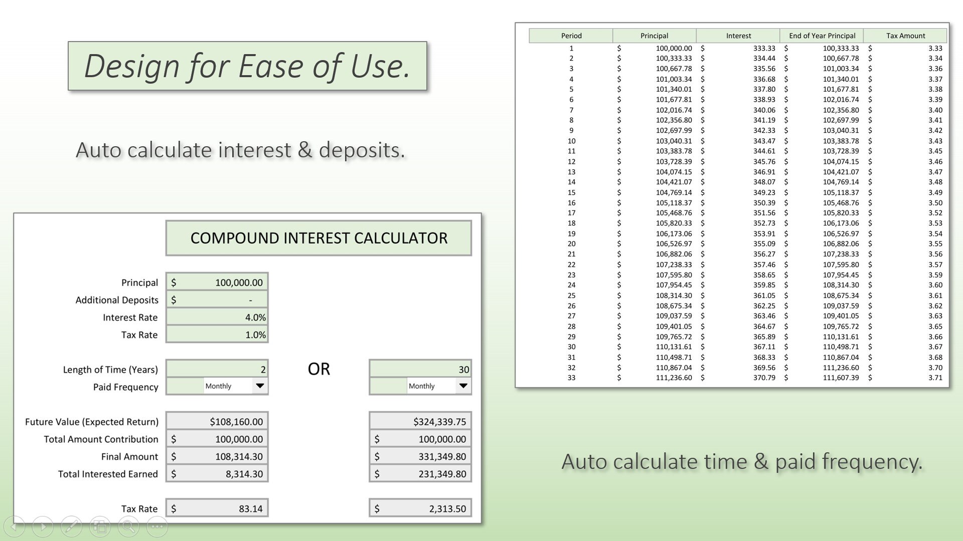 Compound Interest Calculator - Etsy