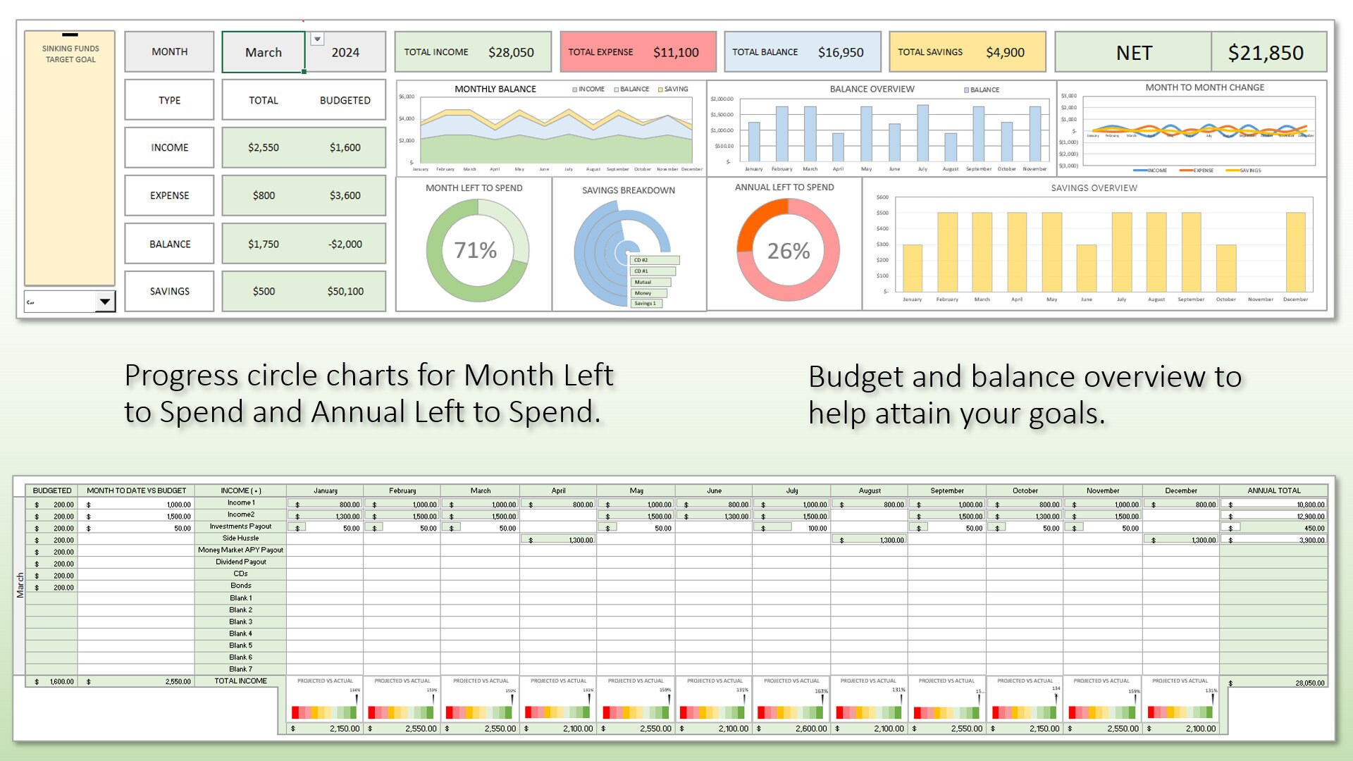 Personal Budget Tracker - Etsy