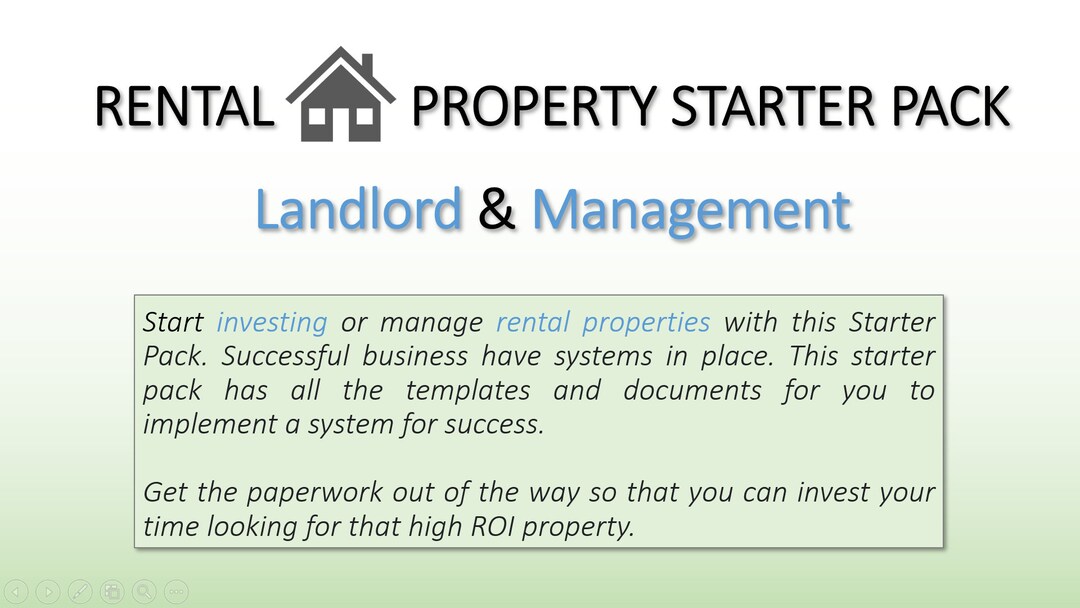 Rental Property Starter Pack for Landlord & Management - Etsy