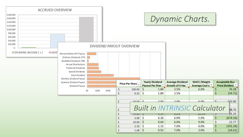 Dividend & Stock Portfolio Tracker | Simple Edition - Etsy