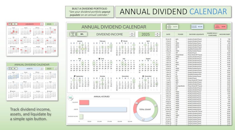 ULTIMATE Dividend & Stock Portfolio Tracker | 30 Positions - Etsy