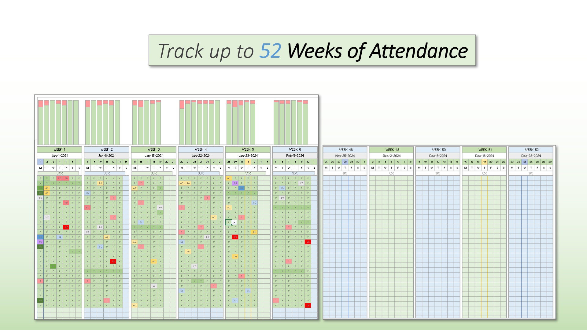 Ultimate Attendance Tracker - Etsy